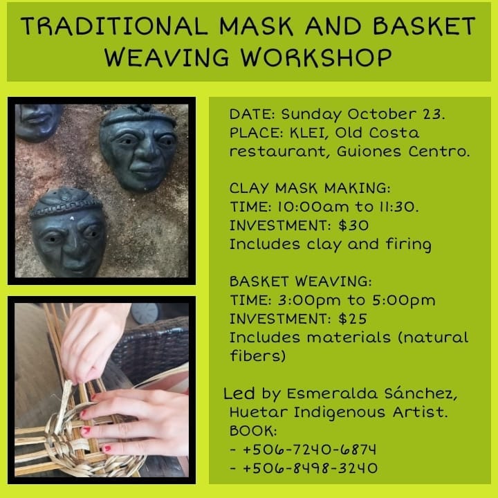 Traditional Mask and Basket Weaving Workshop | Nosara.com